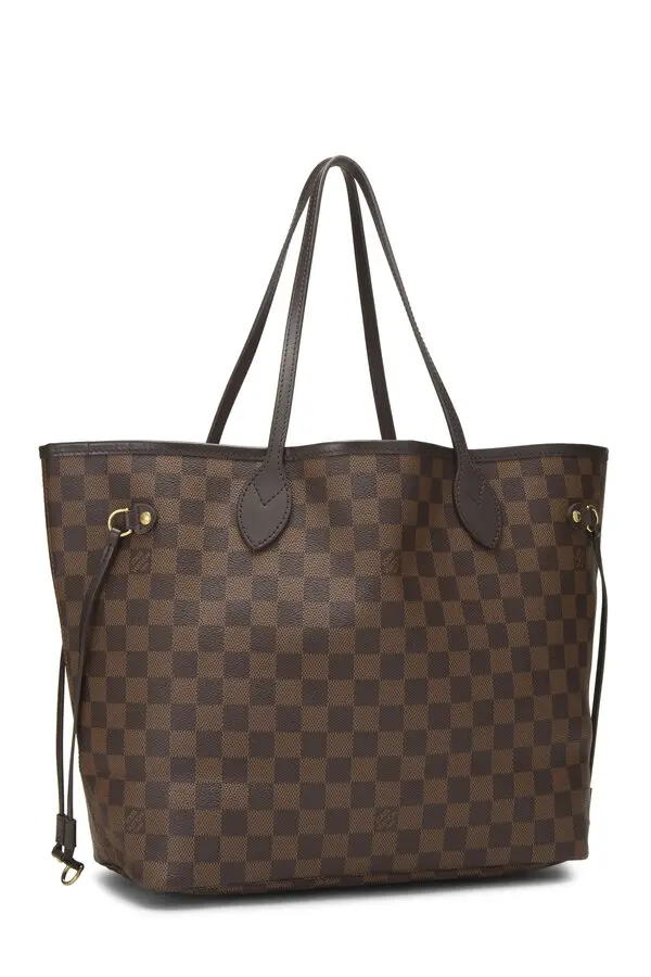 LOUIS VUITTON Damier Ebene Tote - Brown