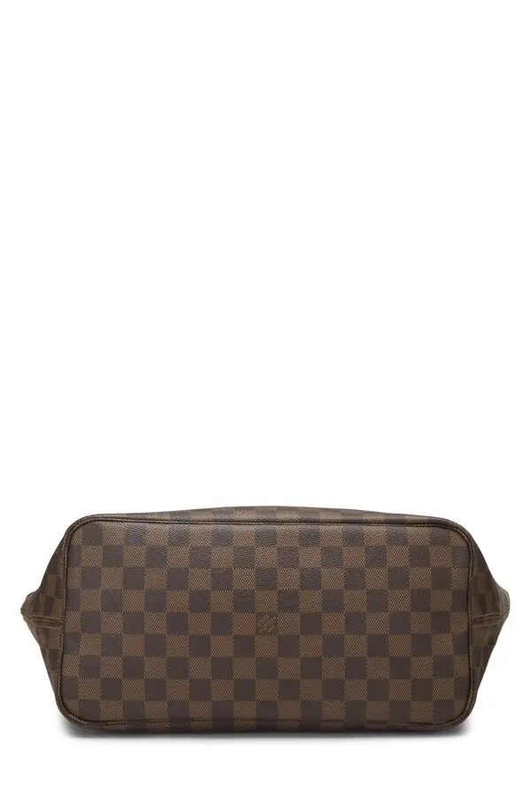 LOUIS VUITTON Damier Ebene Tote - Brown