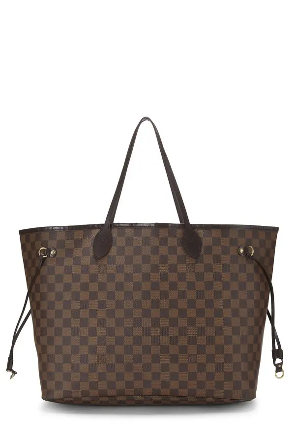 LOUIS VUITTON Damier Ebene Tote - Brown