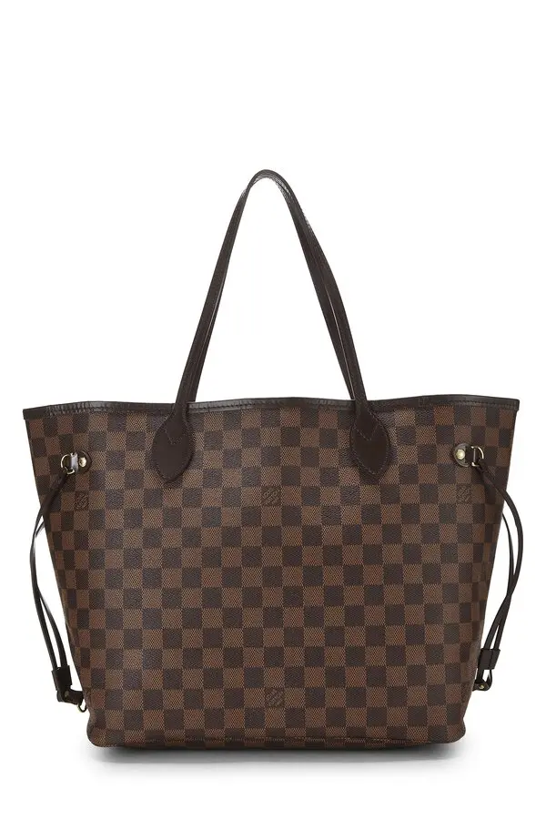 LOUIS VUITTON Damier Ebene Tote - Brown