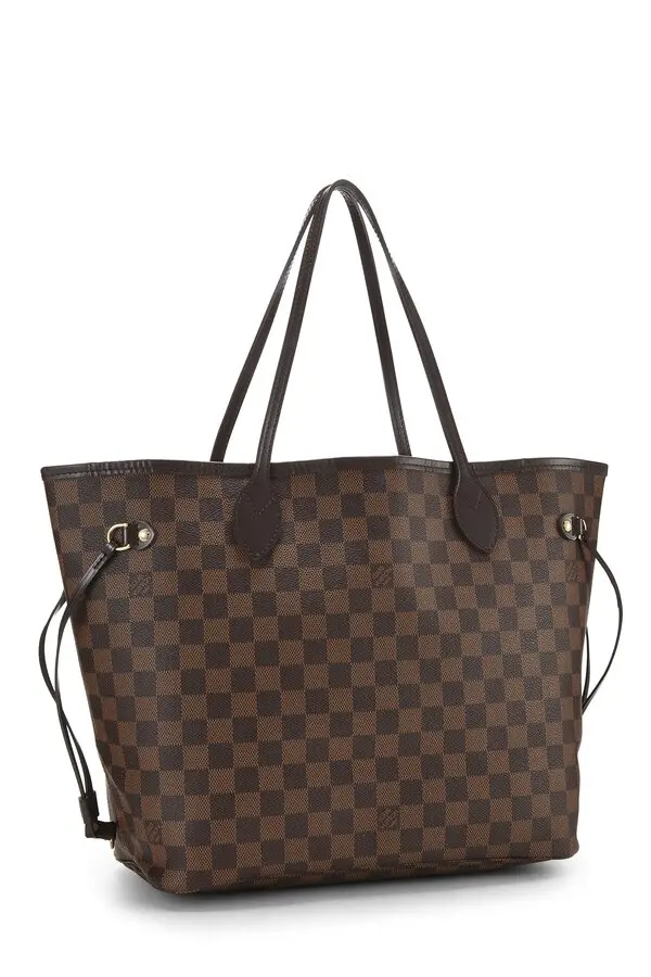LOUIS VUITTON Damier Ebene Tote - Brown