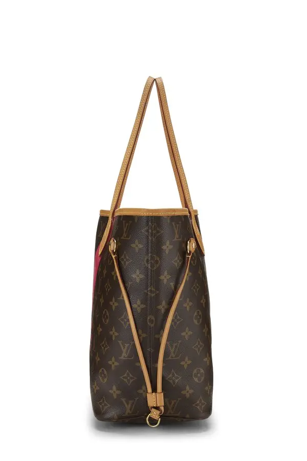 LOUIS VUITTON Monogram V Neverfull - Pink