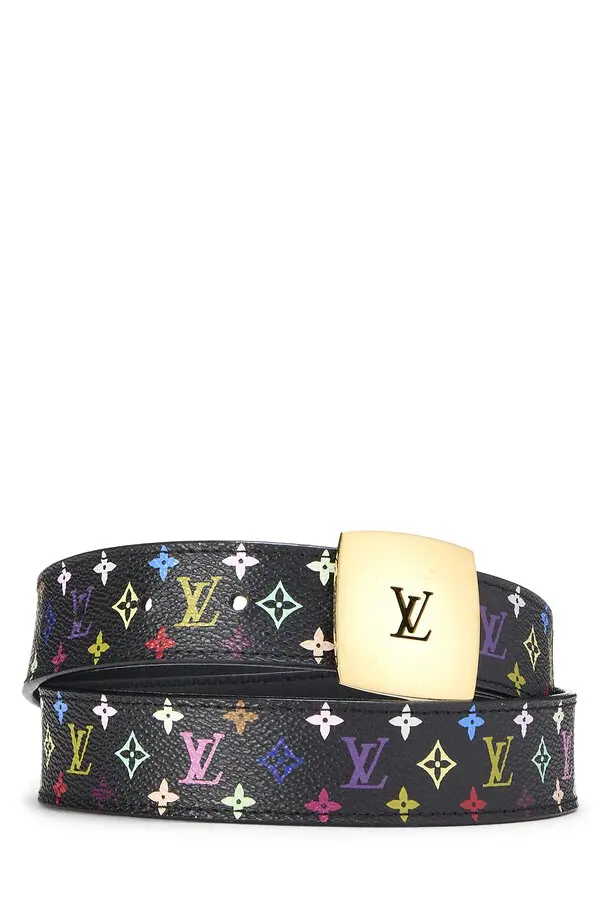 LOUIS VUITTON Takashi Murakami Monogram Belt - Black