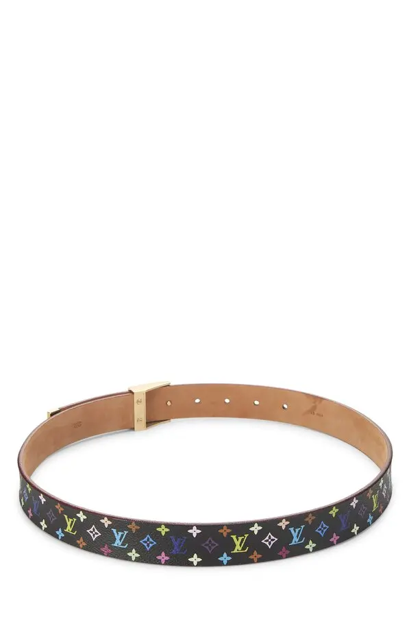 LOUIS VUITTON Takashi Murakami Monogram Multicolore Ceinture Belt