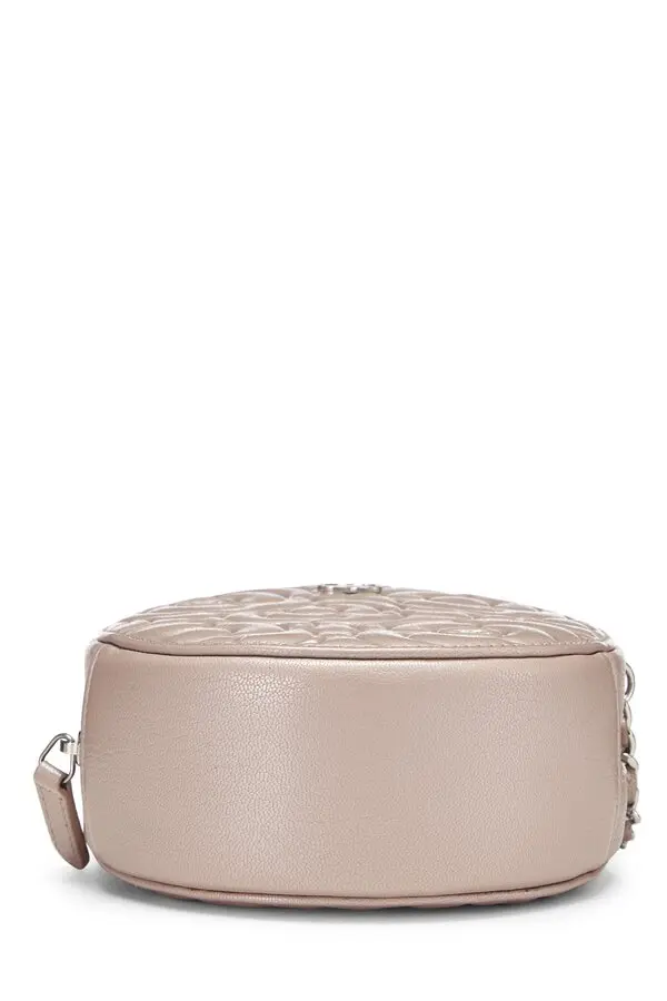 Chanel Calfskin Camellia Round Crossbody