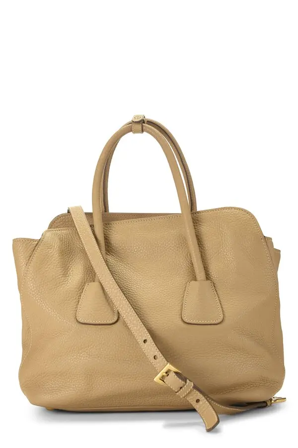 Prada Vitello Daino Convertible Top Handle Tote