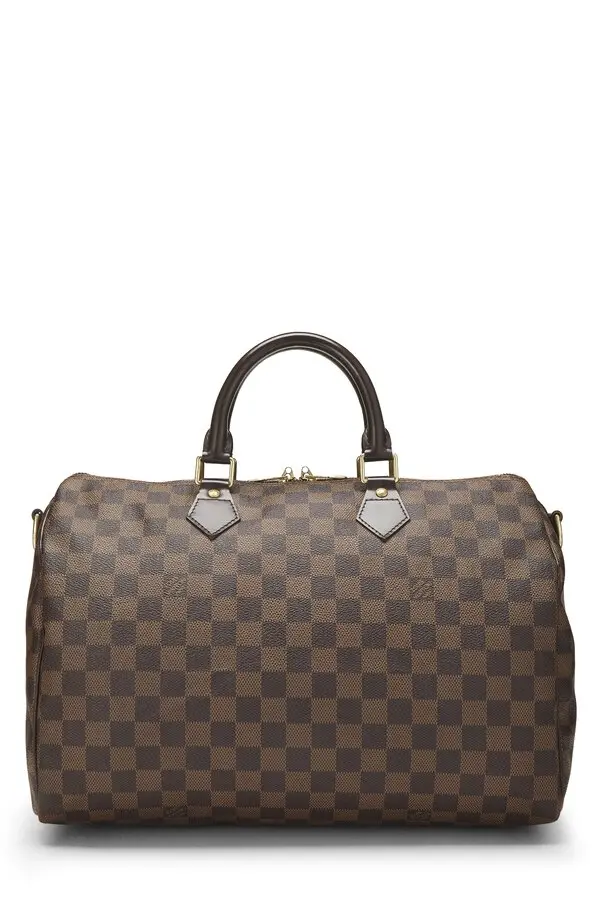 LOUIS VUITTON Damier Ebene Speedy Bandouliere 35 - Brown