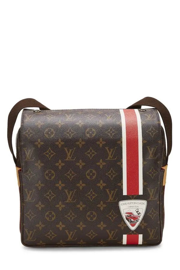 LOUIS VUITTON China Run Monogram Naviglio Messenger Bag