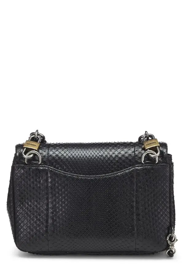 Chanel Python Double Carry Waist Chain Flap Small