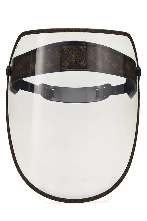 LOUIS VUITTON Monogram Face Shield Visor - Brown