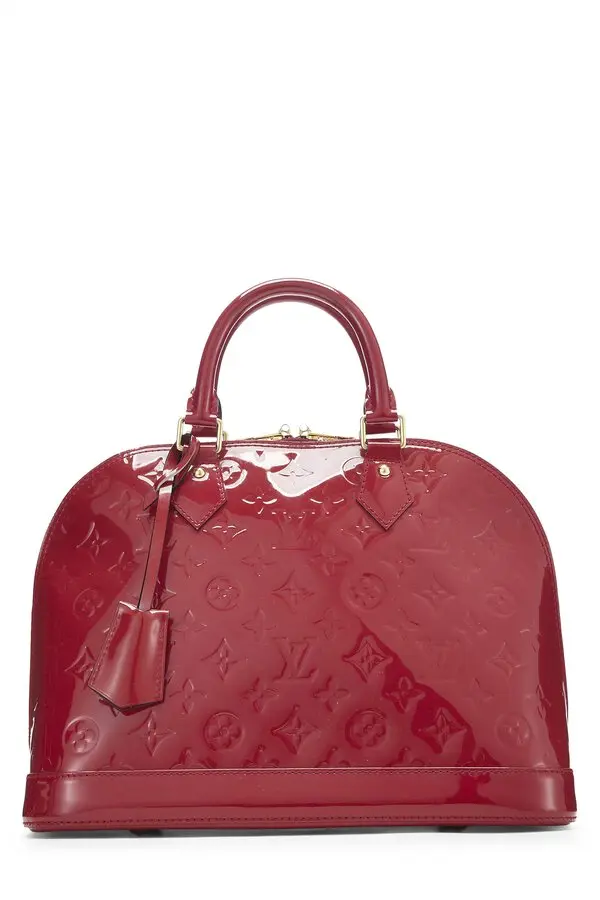 LOUIS VUITTON Monogram Vernis Alma - Red