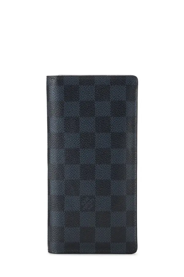 LOUIS VUITTON Damier Cobalt Brazza Continental Wallet - Blue