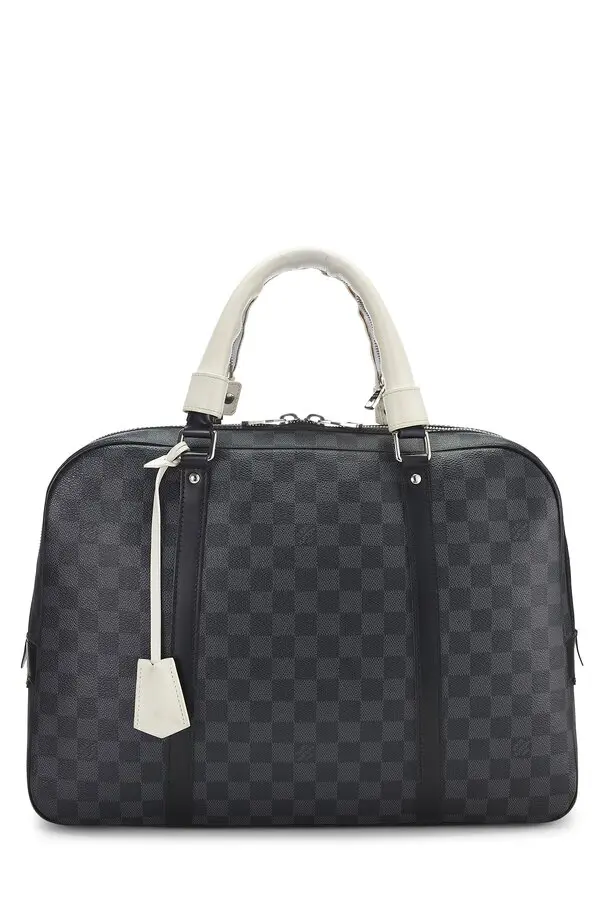 LOUIS VUITTON Damier Graphite Porte Documents-voyage - White