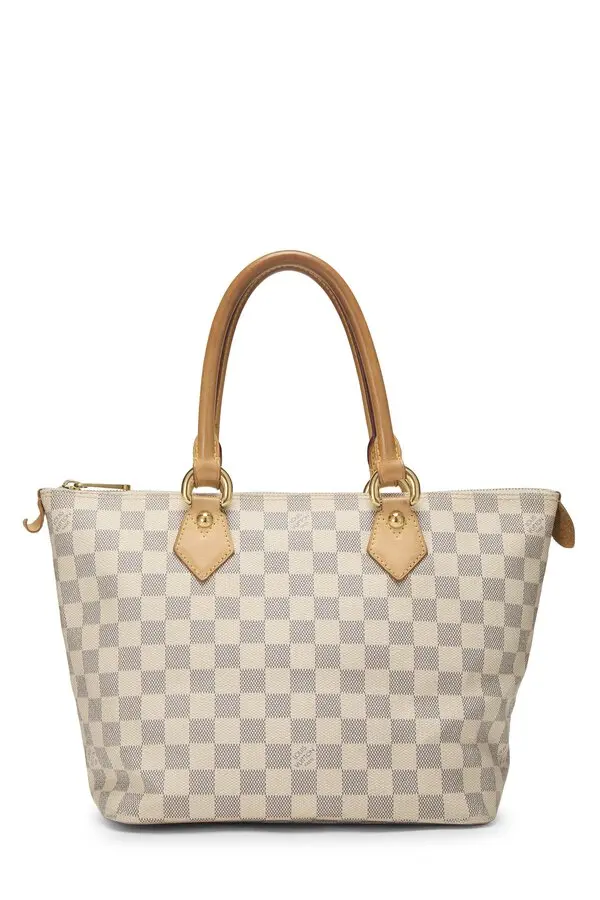 LOUIS VUITTON Damier Azur Saleya - White