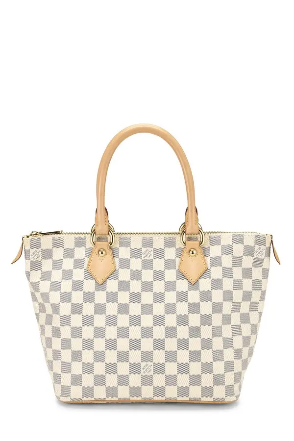 LOUIS VUITTON Damier Azur Saleya - White