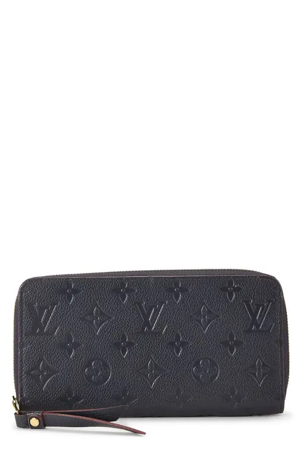 LOUIS VUITTON Bleu Infini Monogram Empreinte Zippy Wallet - Navy