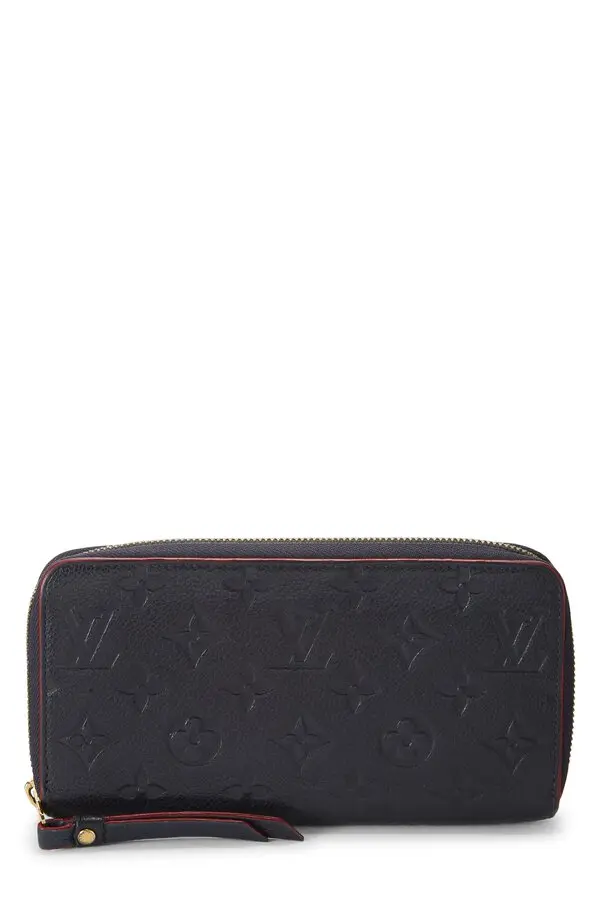 LOUIS VUITTON Bleu Infini Monogram Empreinte Zippy Wallet - Navy