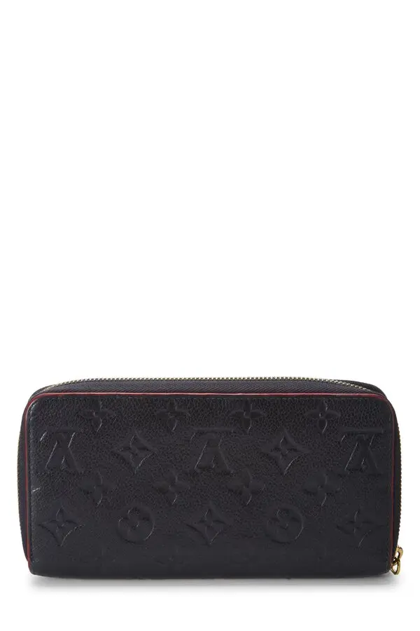 LOUIS VUITTON Bleu Infini Monogram Empreinte Zippy Wallet