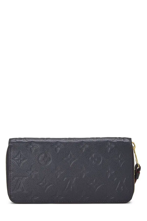 LOUIS VUITTON Bleu Infini Monogram Empreinte Zippy Wallet