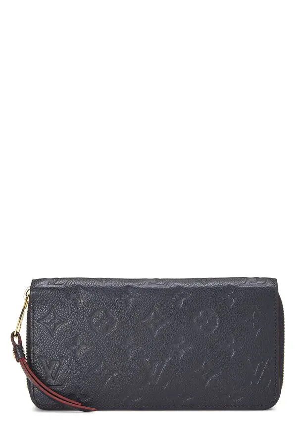 LOUIS VUITTON Bleu Infini Monogram Empreinte Zippy Wallet - Navy