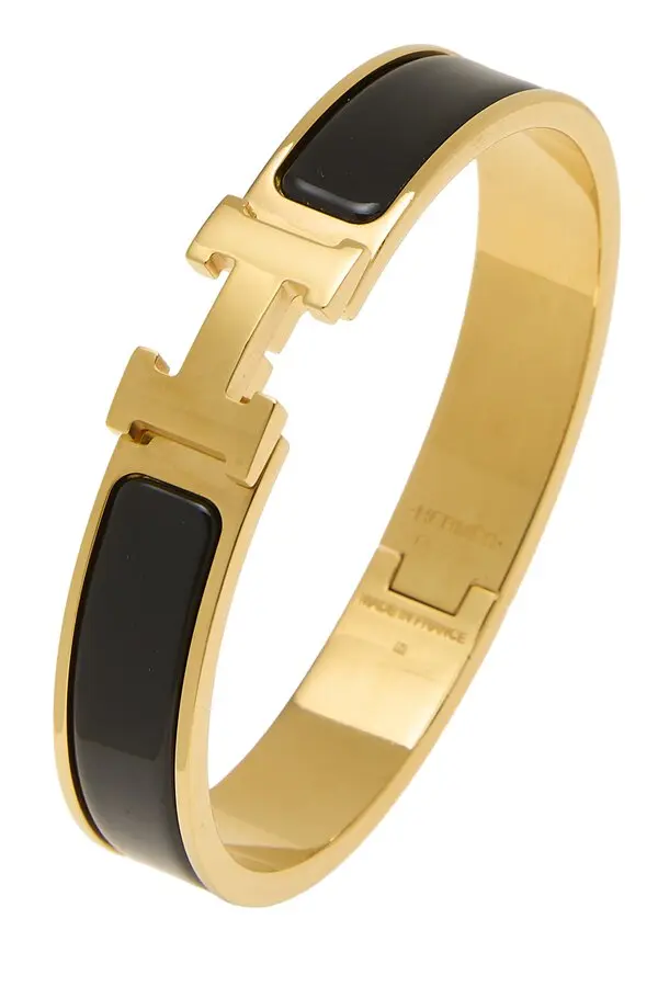 Hermès Clic Clac H Bracelet - Black