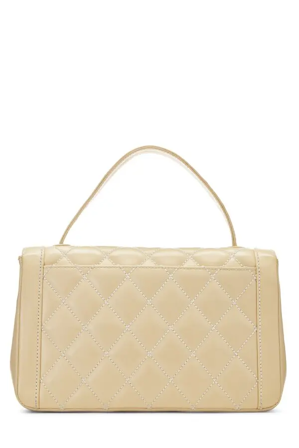 Chanel Calfskin Wild Stitch Top Handle Bag