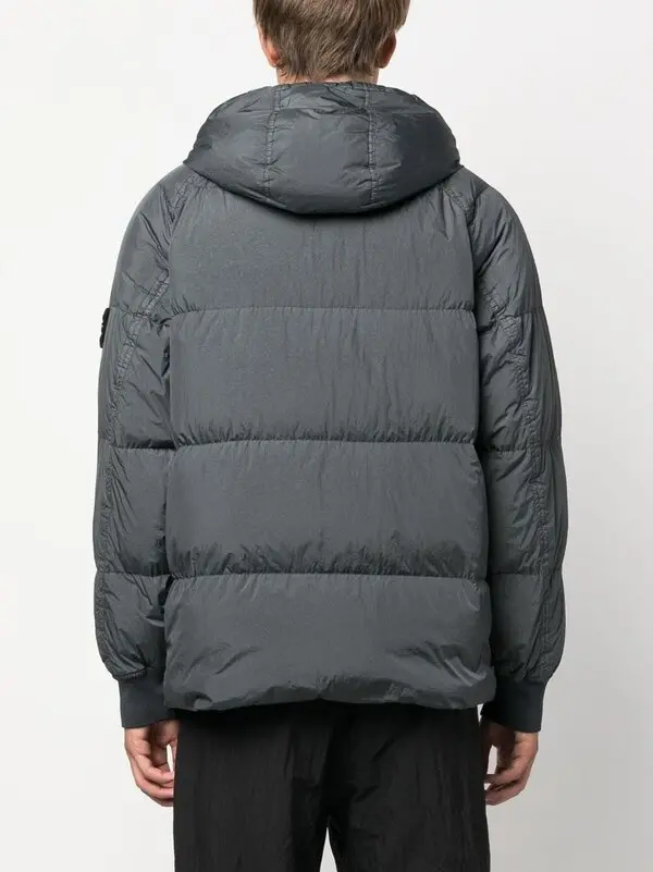 Stone Island Compass-patch Puffer Jacket - Grey