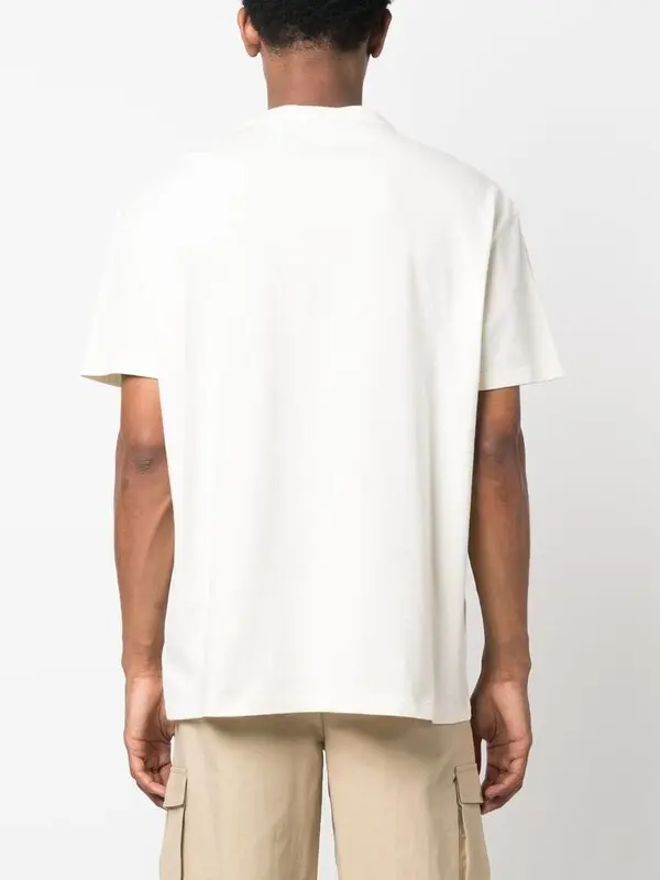 Polo Ralph Lauren Logo-embroidered Cotton T-shirt - Neutrals