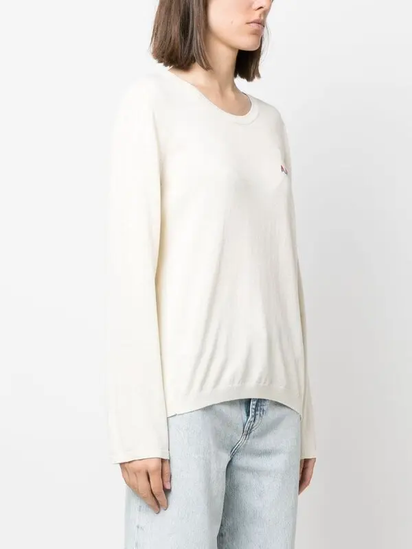 A.p.c. Logo-embroidered Jumper - Neutrals