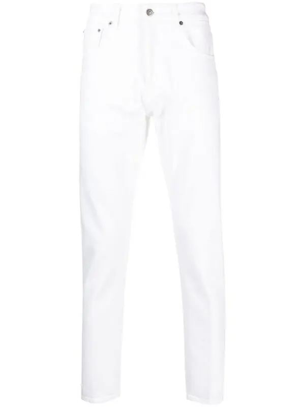 DONDUP Logo-plaque Tapered Jeans