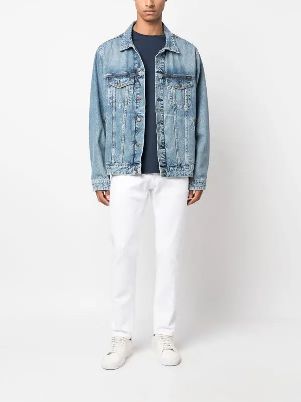 DONDUP Logo-plaque Tapered Jeans
