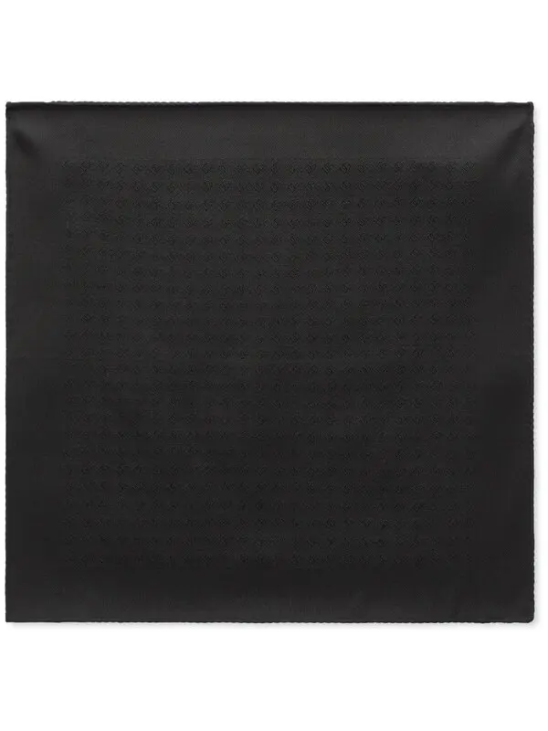 Dolce & Gabbana Jacquard-logo Silk Pocket Square