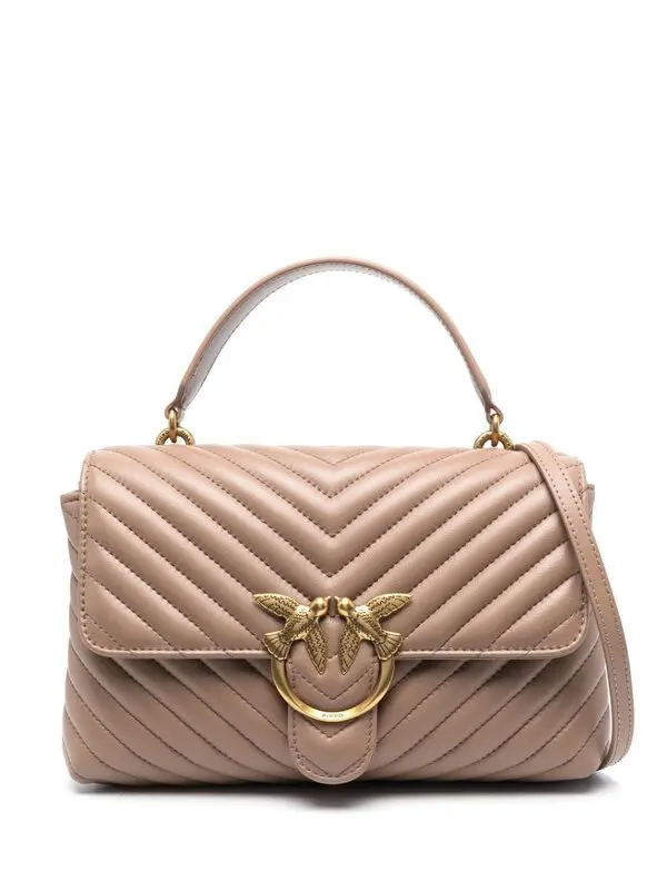 Pinko Medium Love Lady Puff Chevron Shoulder Bag
