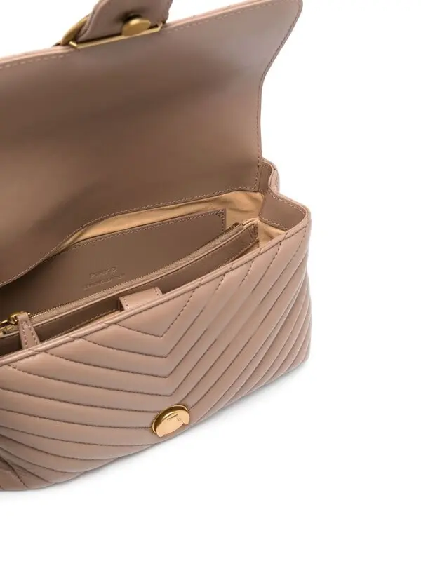 Pinko Medium Love Lady Puff Chevron Shoulder Bag