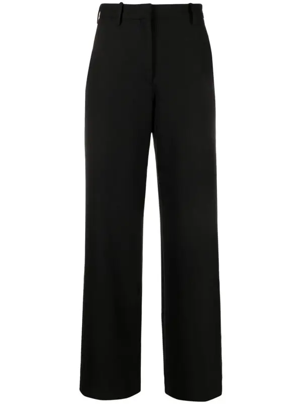 Maje High-waist Flared Trousers - Black