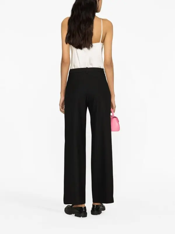 Maje High-waist Flared Trousers - Black
