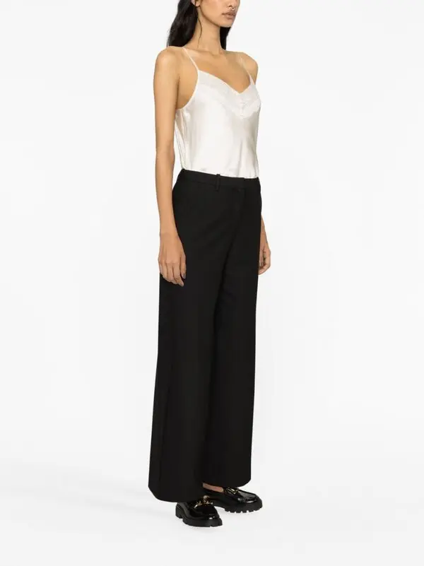 Maje High-waist Flared Trousers - Black