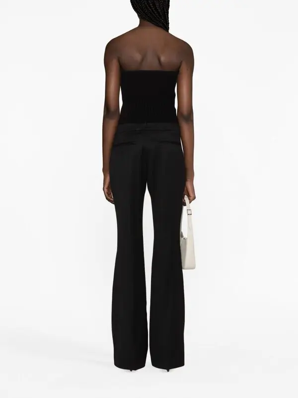 TOM FORD High-waisted Flared Trousers - Black