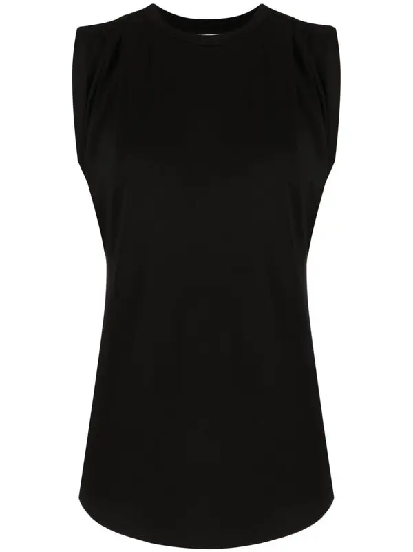 Michael Kors Pleated Tank Top - Black