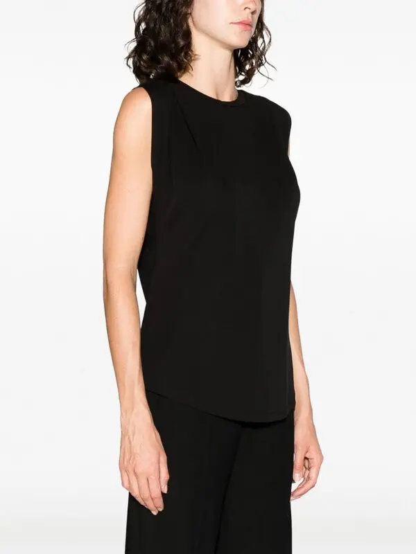 Michael Kors Pleated Tank Top - Black