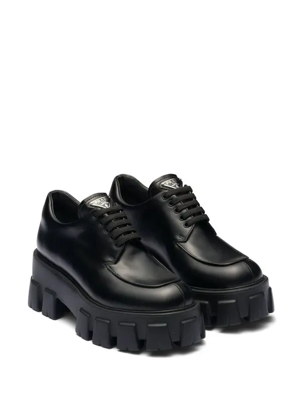 Prada Monolith Lace-up Derby Shoes