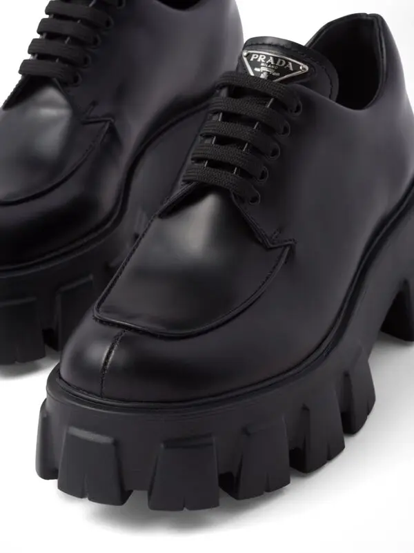 Prada Monolith Lace-up Derby Shoes