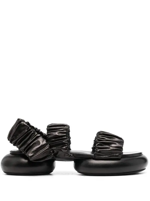 JIL SANDER 45mm Ruched-strap Chunky Sandals