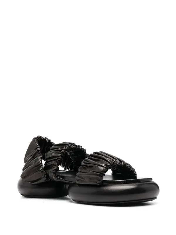 JIL SANDER 45mm Ruched-strap Chunky Sandals