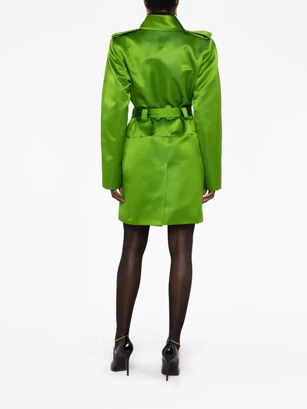 TOM FORD Belted Double-breasted Silk Coat