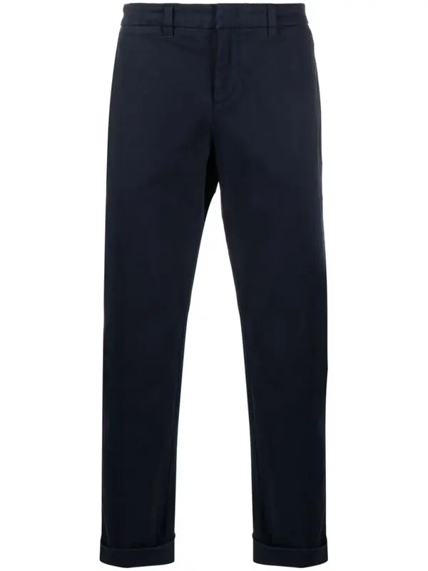 FAY Capri Mid-rise Trousers - Blue