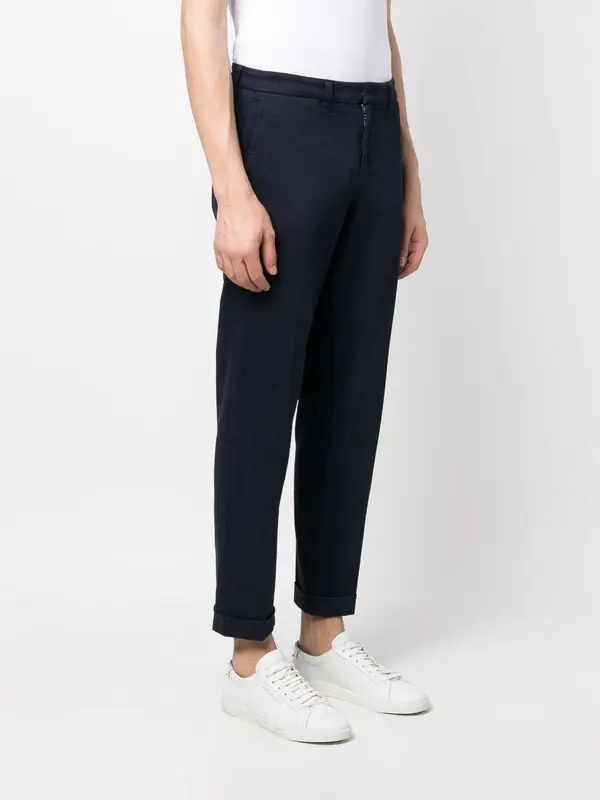 FAY Capri Mid-rise Trousers - Blue
