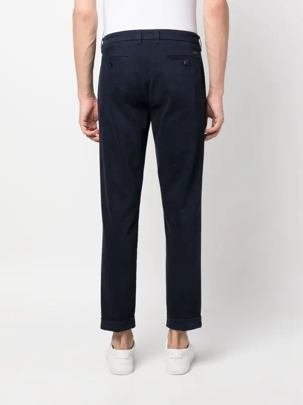 FAY Capri Mid-rise Trousers - Blue
