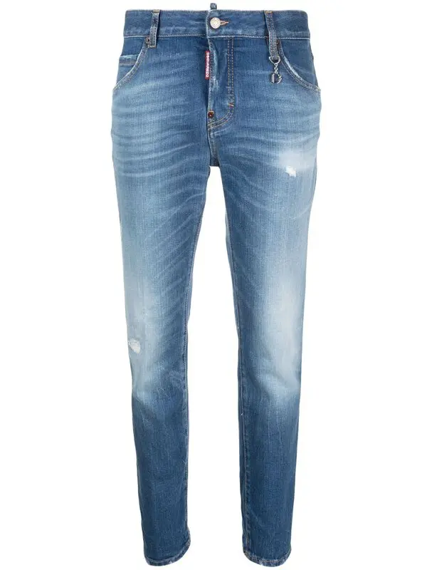 Dsquared2 Logo-plaque Tapered Jeans