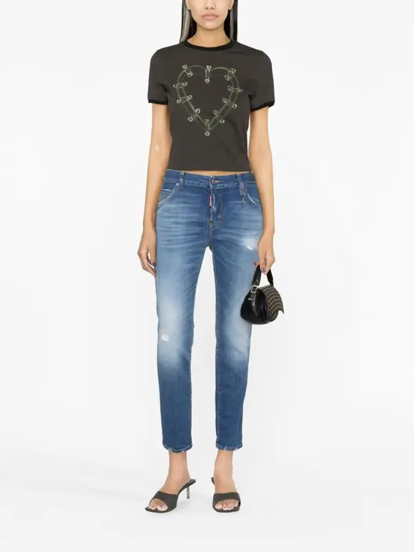 Dsquared2 Logo-plaque Tapered Jeans
